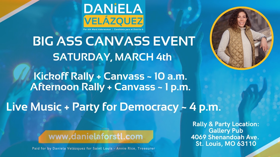 Big Ass Canvass with Team Daniela · Daniela Velazquez for St. Louis