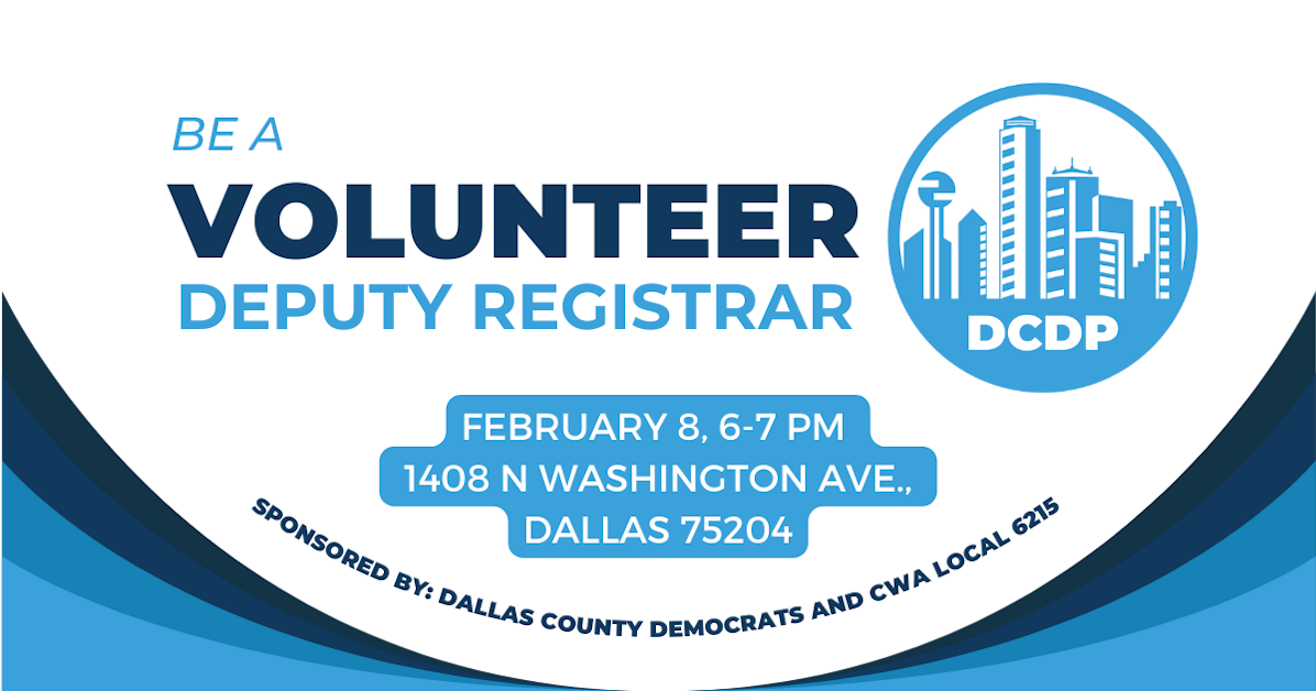 Dallas County VDR Training · Dallas County Democratic Party