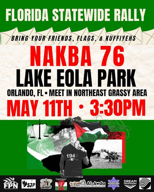 FL Statewide Rally for Palestine Nakba 76 · Mobilize