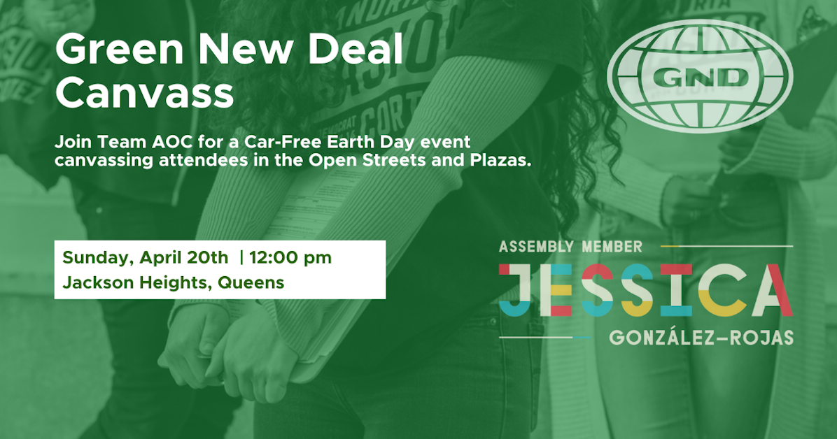 🌎 GND Canvass w/ Team JGR in Jackson Heights! · Alexandria Ocasio ...