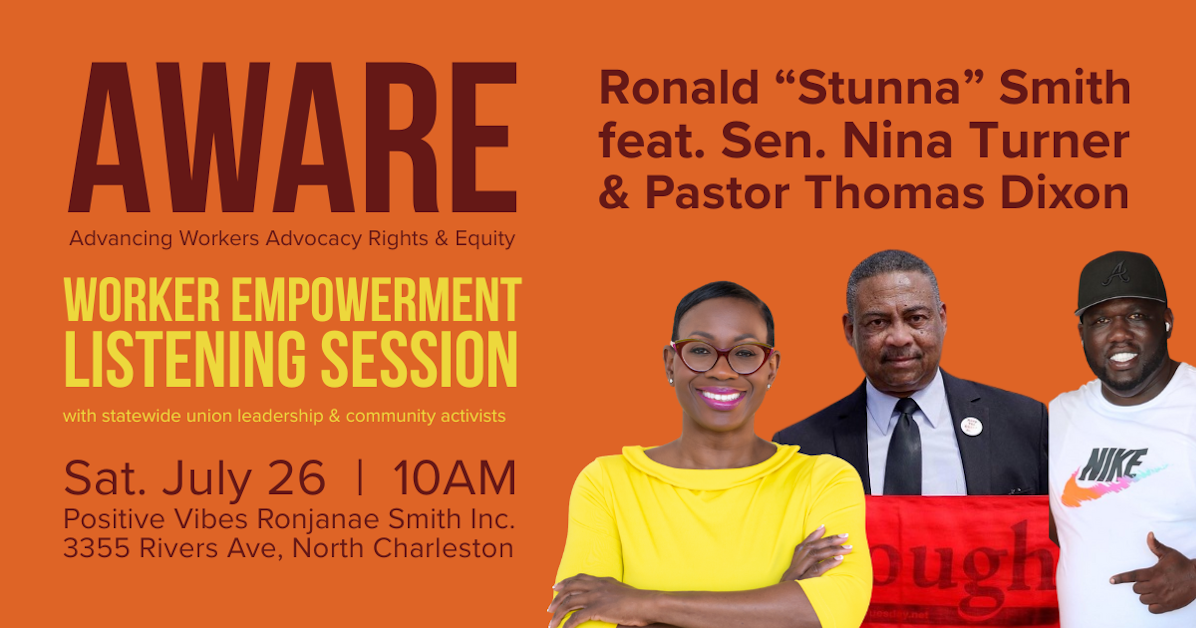 Worker Empowerment Listening Session — Ronald "Stunna" Smith, w/ Sen. Nina Turner, Pastor Dixon ...