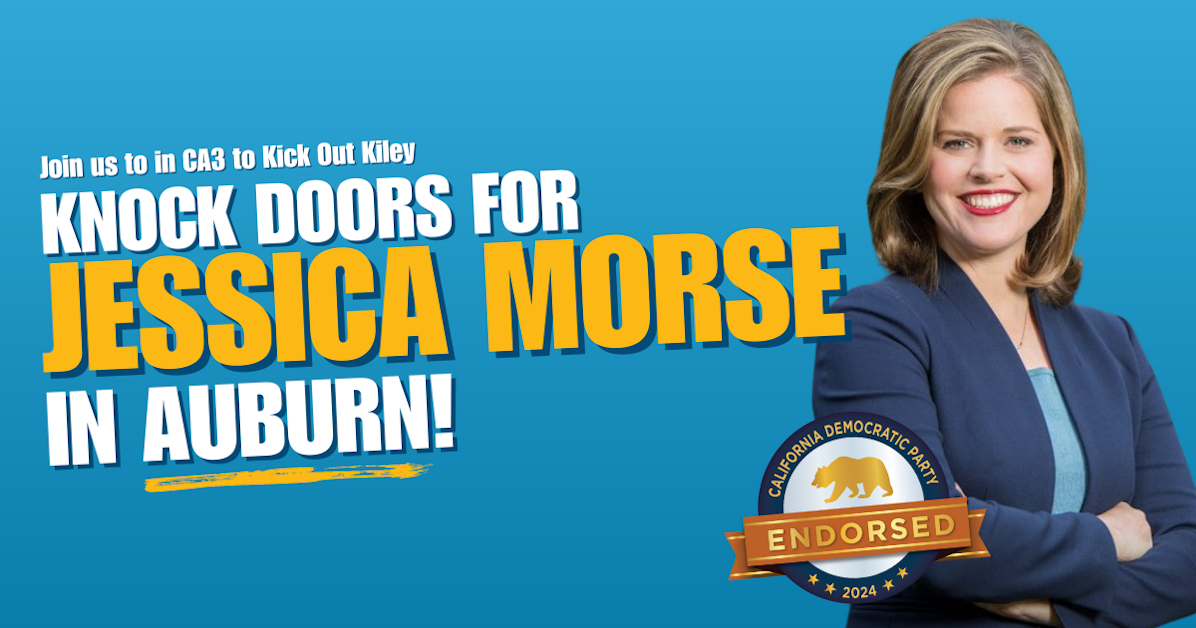 Canvass for Jessica Morse in Auburn · California Democratic Party
