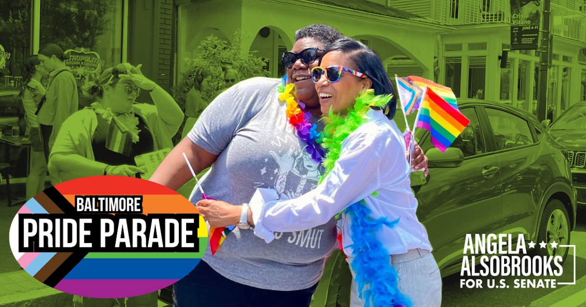 March with Angela in the Baltimore Pride Parade · Mobilize