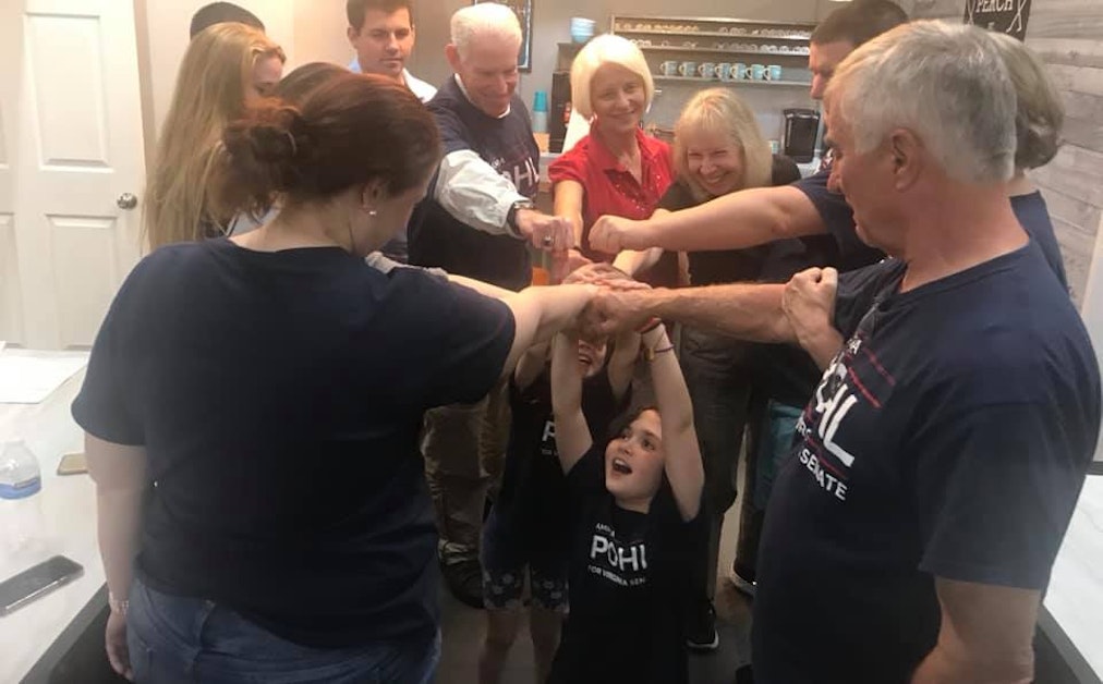 Amanda Pohl and Dawn Adams Chesterfield Canvass event · Mobilize