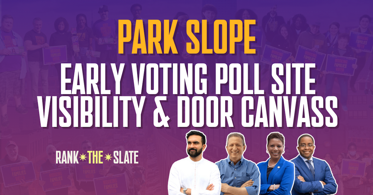 #RankTheSlate PARK SLOPE Early Voting Poll Site Visibility & Door ...
