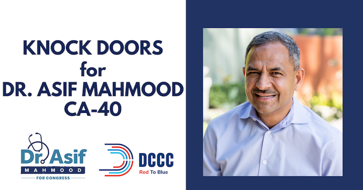 Chino Valley Canvass Launch for Dr. Asif Mahmood for Congress (CA-40 ...