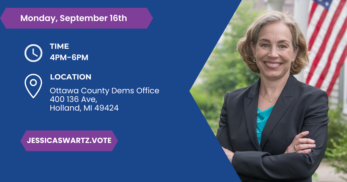 Jessica Swartz Canvass in Ottawa County · Mobilize
