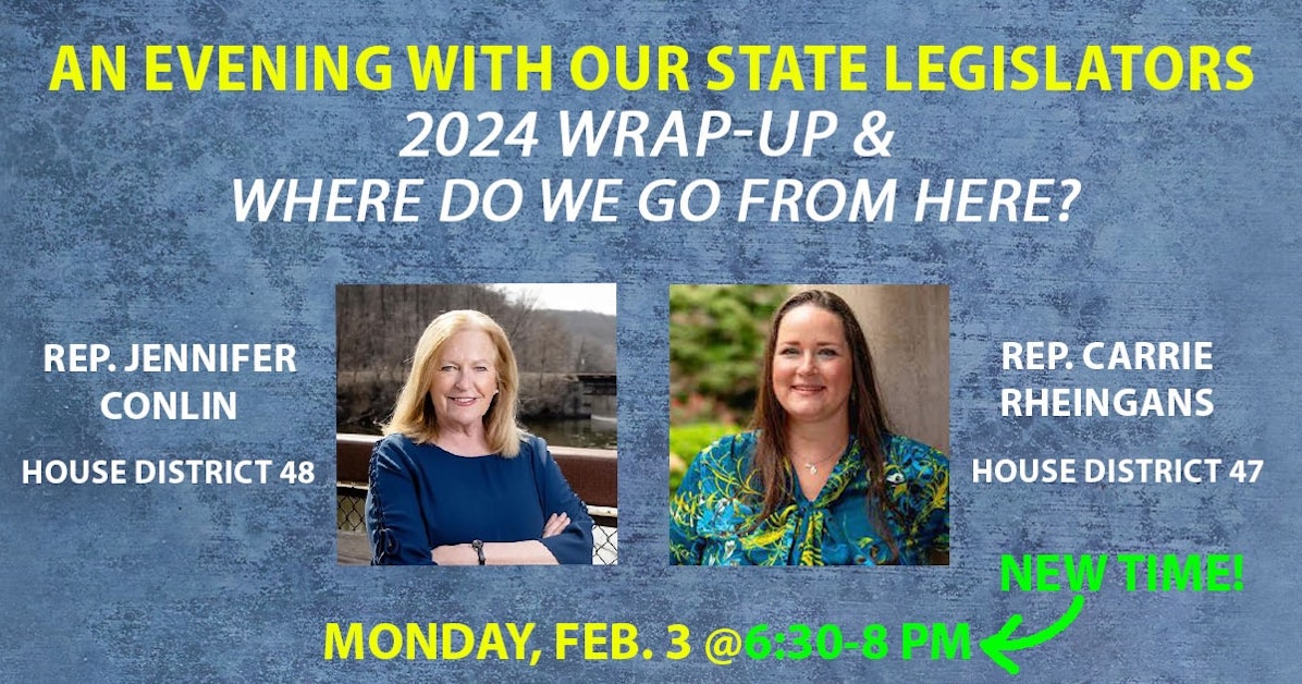 An Evening with Reps Rheingans and Conlin · Swing Left