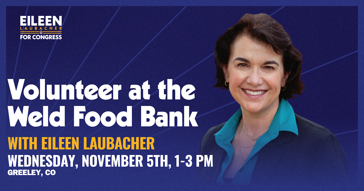 Volunteer with Eileen at the Weld Food Bank! · Mobilize
