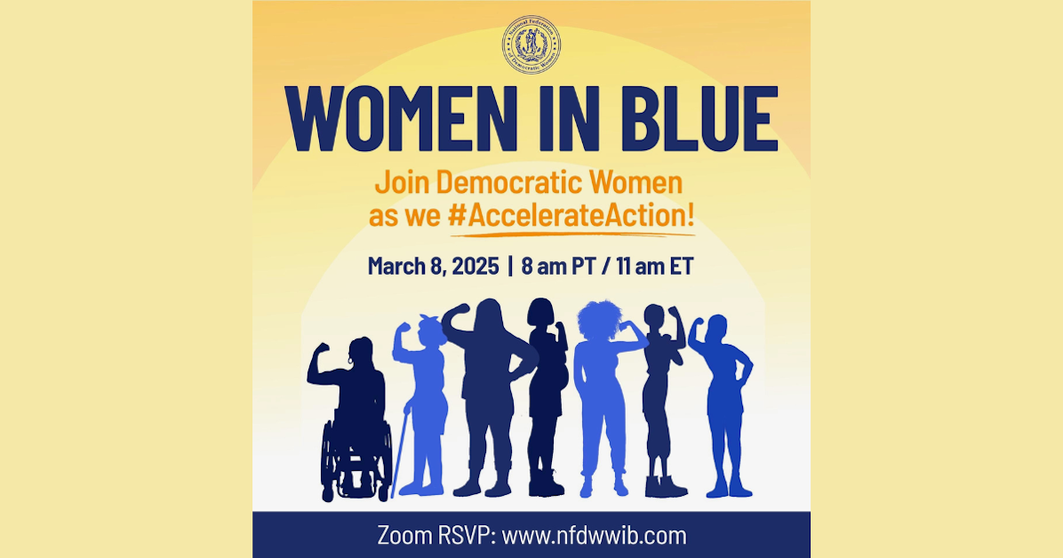 Join Democratic Women To Accelerate Action · Mobilize