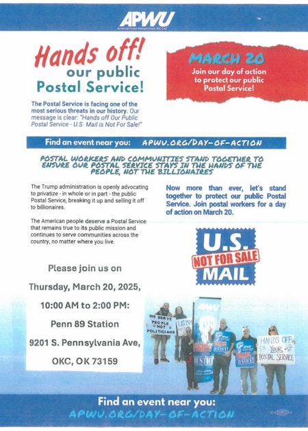 Public Postal Service Rally · Mobilize