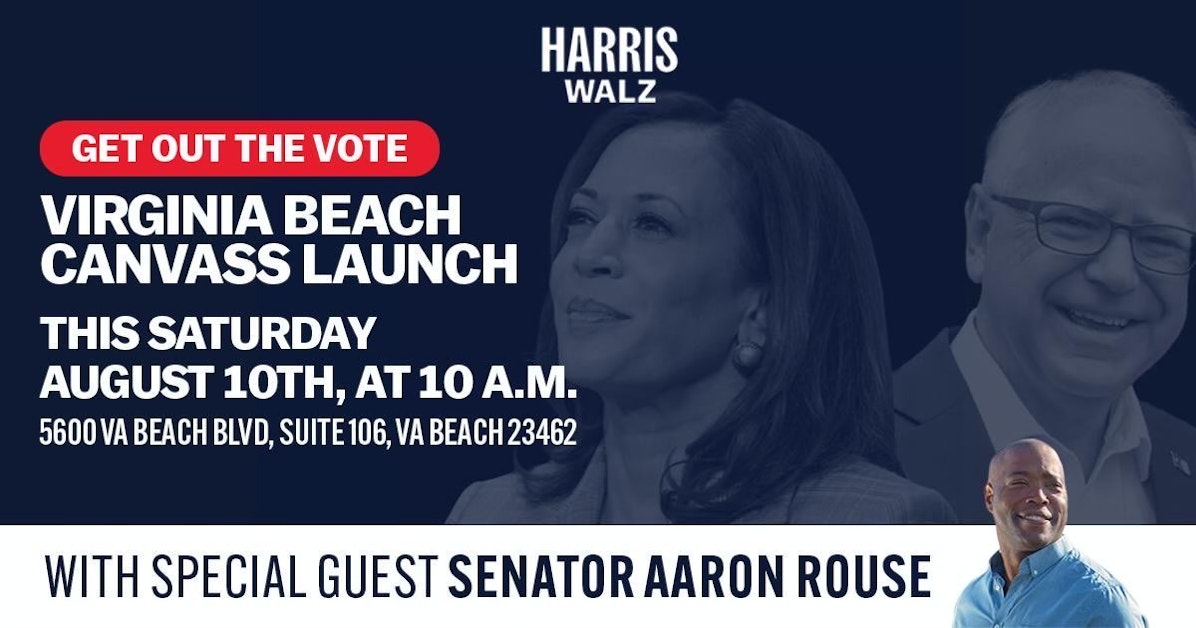 VA Victory 2024: Canvass in Virginia Beach w/ Senator Aaron Rouse ...