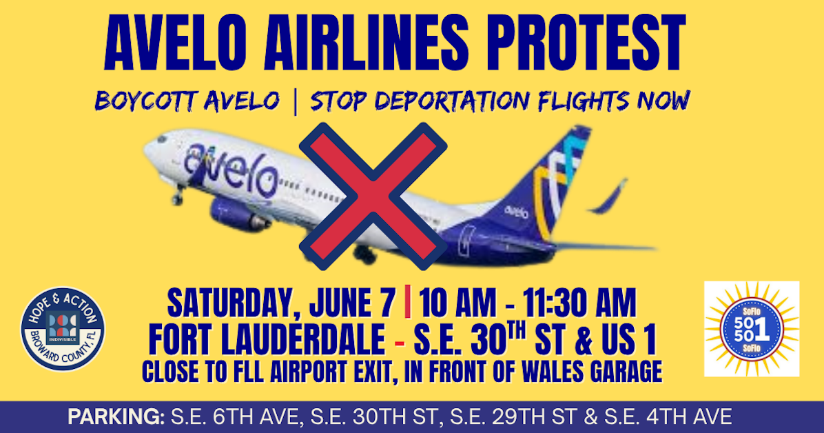 Protest/Rally Against Avelo Airlines' ICE Contract · Hope and Action ...