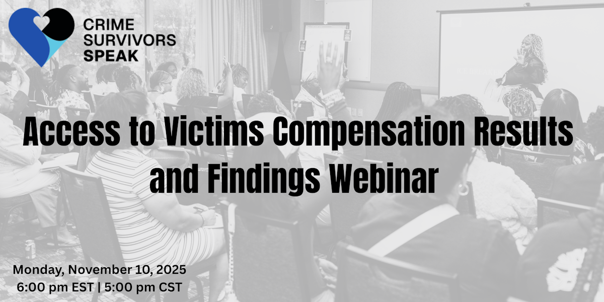 Access to Victims Compensation Survey Results and Findings · Crime ...