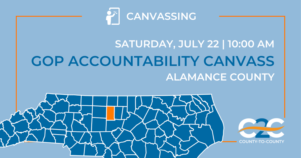 GOP Accountability Canvass in Alamance County · County to County ...