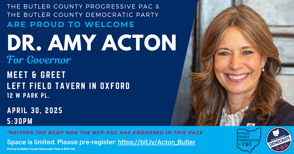 Meet & Greet with Dr. Amy Acton · Butler County Democratic Party
