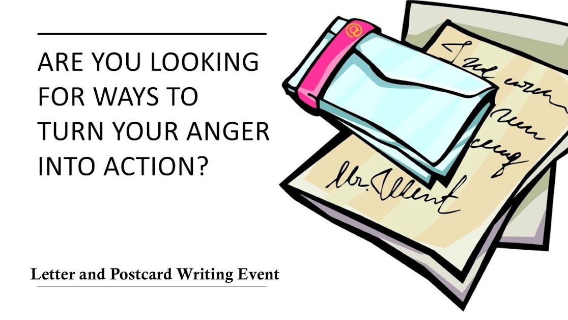 MONTHLY Anger into Action - Postcard Writing Event · Chatham County (NC ...