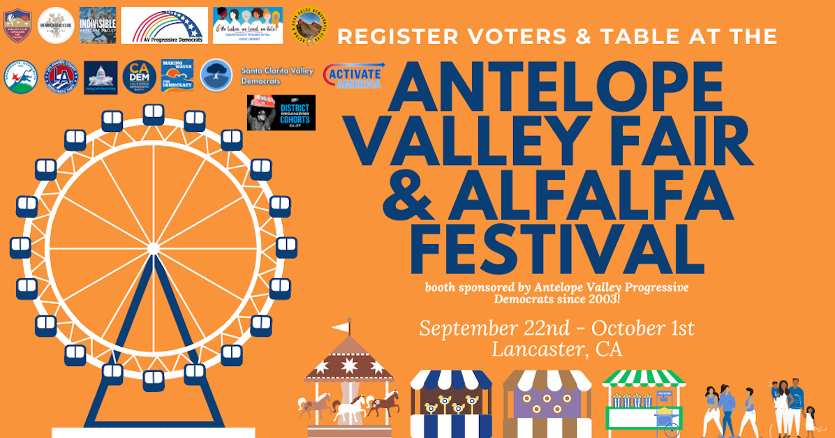 Table at the Antelope Valley Fair Democratic Booth! · Mobilize