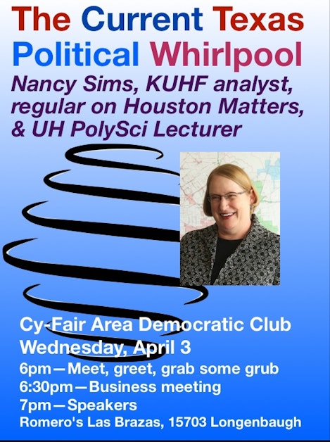 CyFairDems April 3 2024 Monthly Meeting · Mobilize