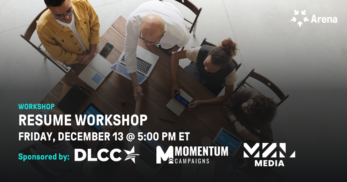 Resume Workshop · Arena