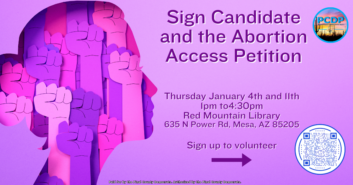 Candidate and Abortion Access Petition ld10 Signature Slam · Arizona ...