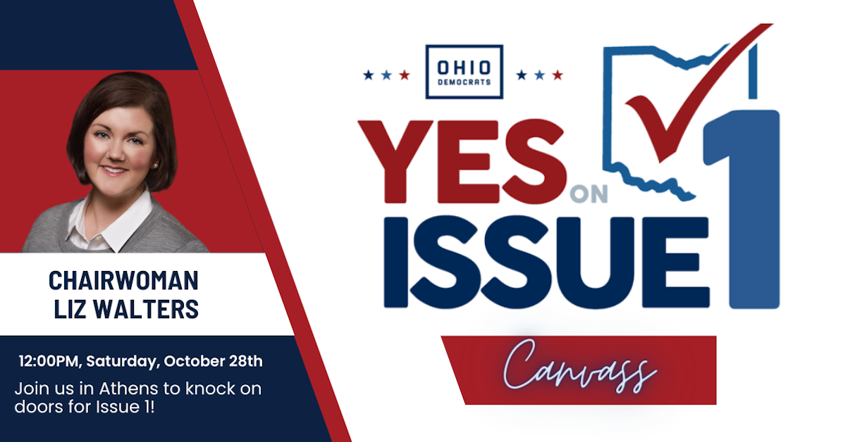 Athens Vote YES Canvass w/ Chairwoman Elizabeth Walters! · Ohio ...