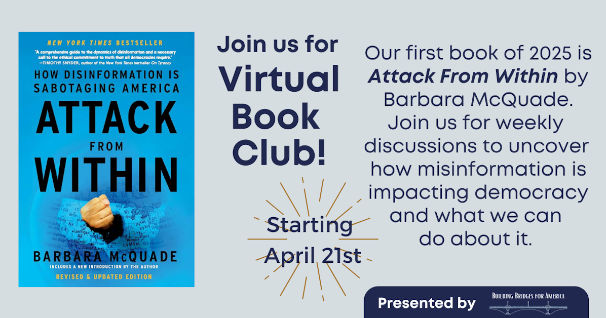 Virtual Book Club: "Attack From Within" · Building Bridges for America ...