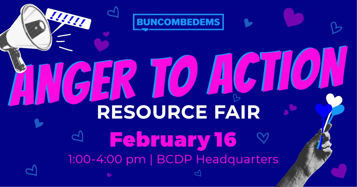 Blue Hearts for Democracy: Turn Anger into Action! · Buncombe ...