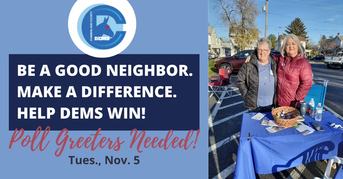 POLL GREETERS NEEDED FOR ELECTION DAY! · Mobilize