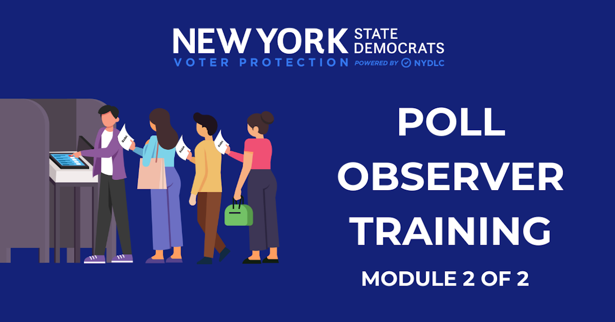 White Plains In-Person Poll Observer Training (Westchester) - MODULE 2 ...