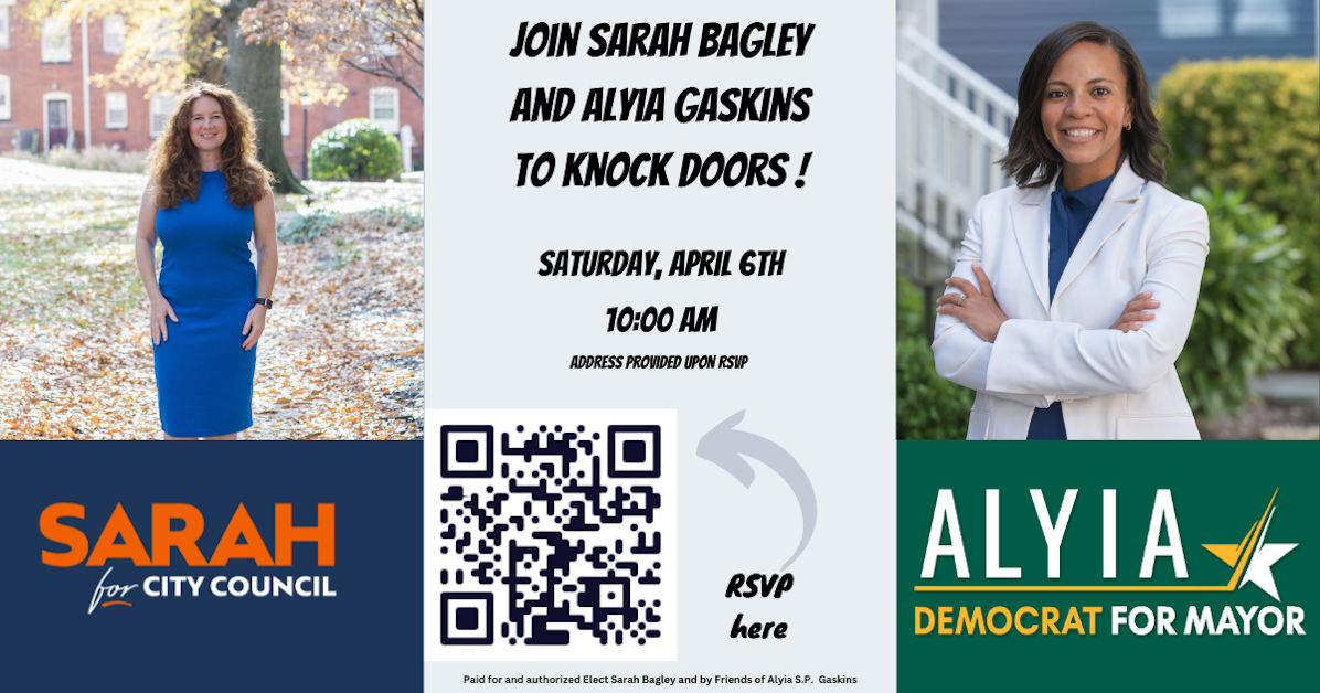 Canvass with Sarah Bagley and Alyia Gaskins! · Mobilize