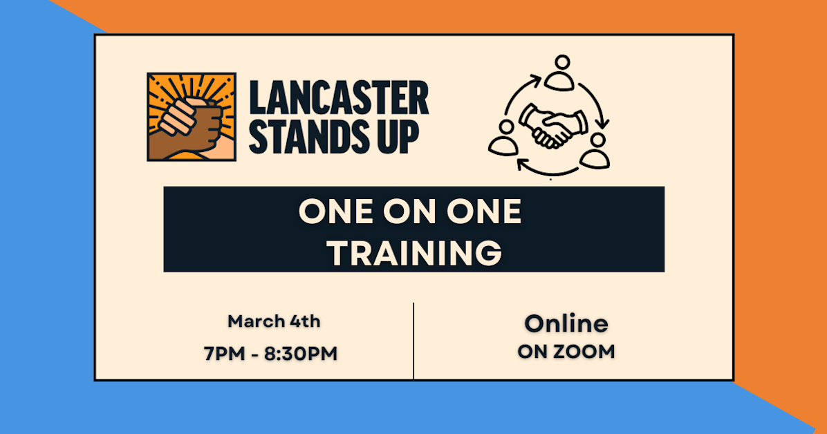Lancaster Stands Up | One on One Training! · Pennsylvania Stands Up