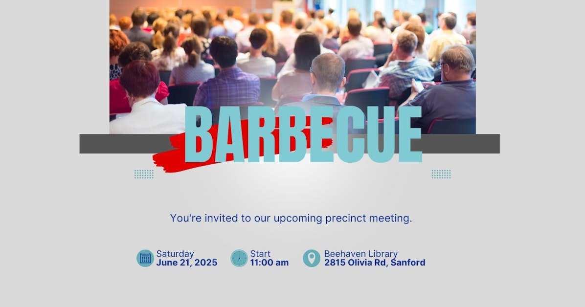 Barbecue Precinct Meeting - June 21 · North Carolina Democrats