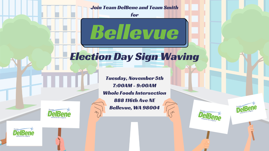 Election Day Bellevue Sign Waving with Team Smith! · Mobilize