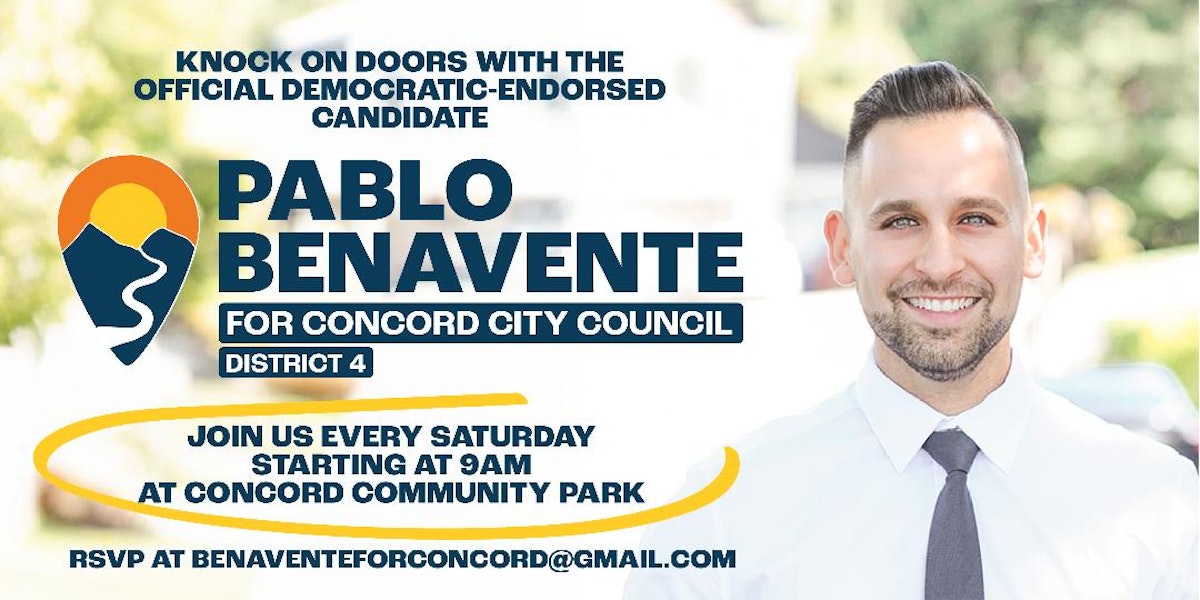 Pablo Benavente for Concord City Council Canvass · Mobilize