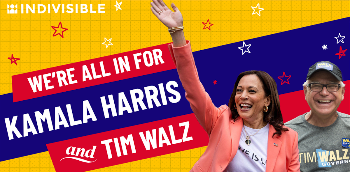 All In for the Harris-Walz Ticket · Indivisible Arizona