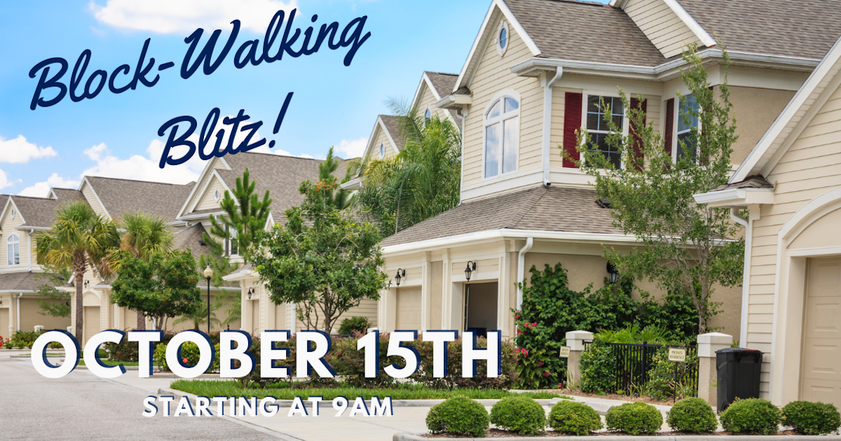 Block-walking Blitz! · Harris County Democratic Party