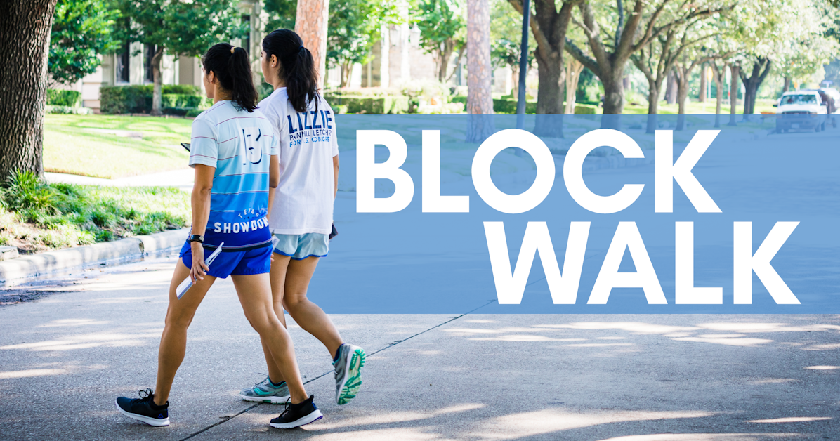 Saturday Block Walk with Team Lizzie! · Mobilize