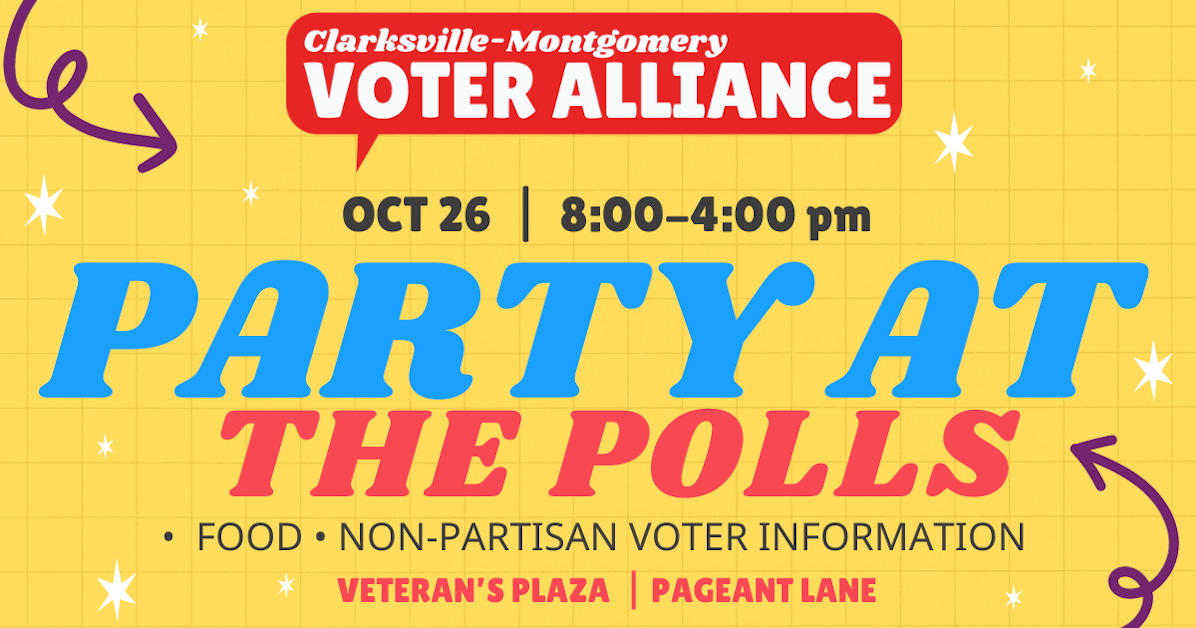 Clarksville Montgomery Voter Alliance Party at the Polls · CALEB