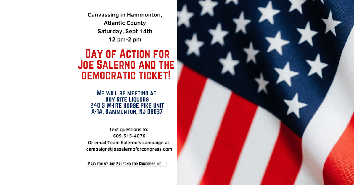 Canvassing in Hammonton, Atlantic County · New Jersey Democratic State ...