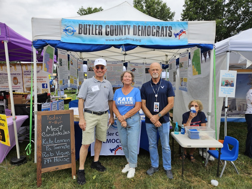 BCDC Booth at Zelienople Horse Trading Days · Butler County Democrats