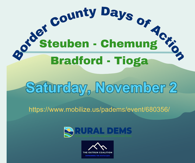 Cross Border County GOTV Day of Action · Tioga County Democrats