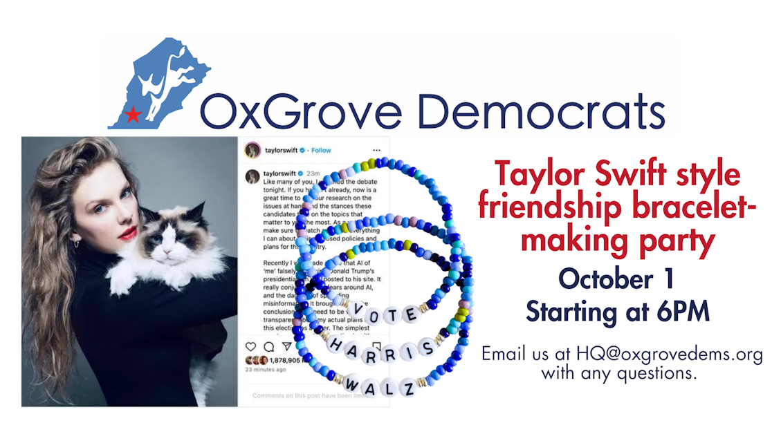 🎤 Taylor Swift Style Friendship Bracelet-Making Party · PA Democratic Party