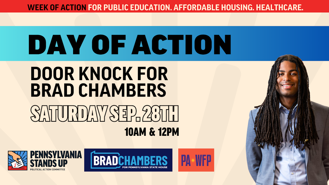 Day of Action: Canvass for Brad Chambers · People's Action