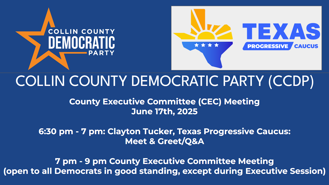 Clayton Tucker (Texas Progressive Caucus) Meet and Great on Zoom · Texas Democratic Party