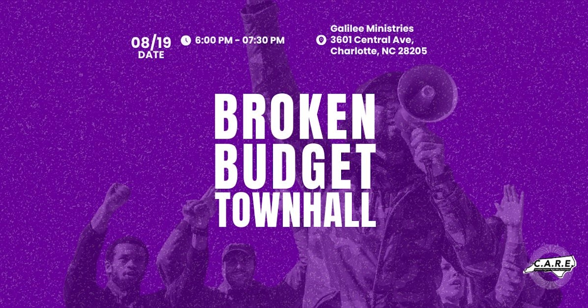 Broken Budget Town Hall Tour: Charlotte · Megaphone North Carolina