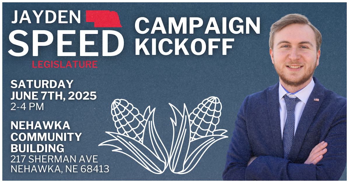 Campaign Kickoff · Speed for Nebraska