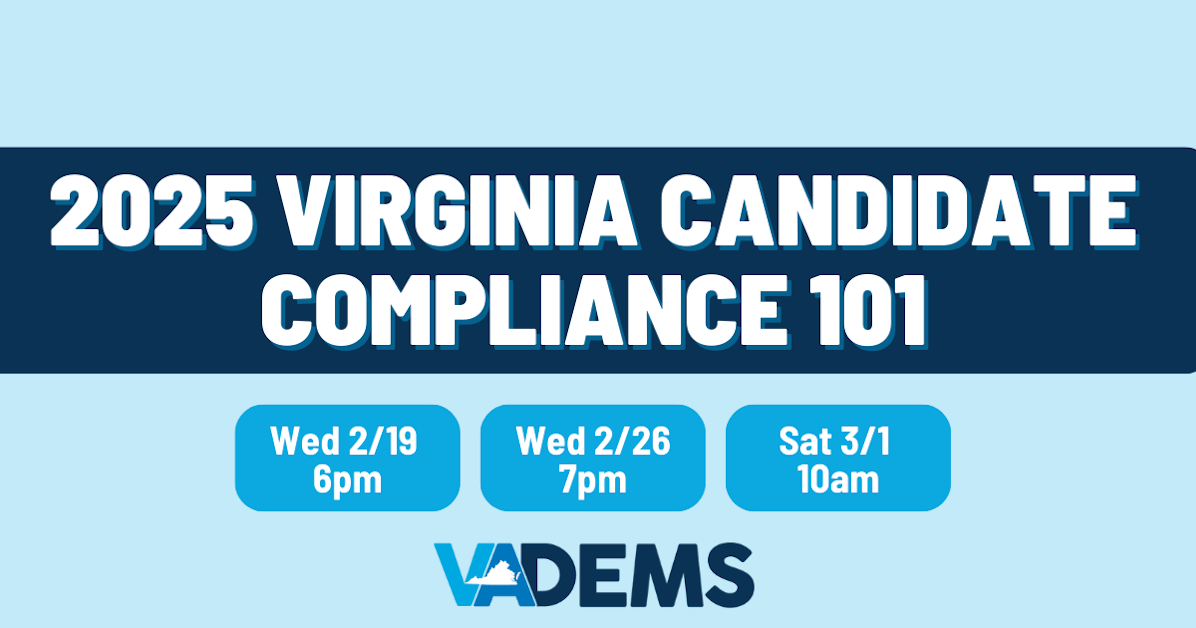 2025 Virginia Candidate Compliance 101 · Democratic Party of Virginia