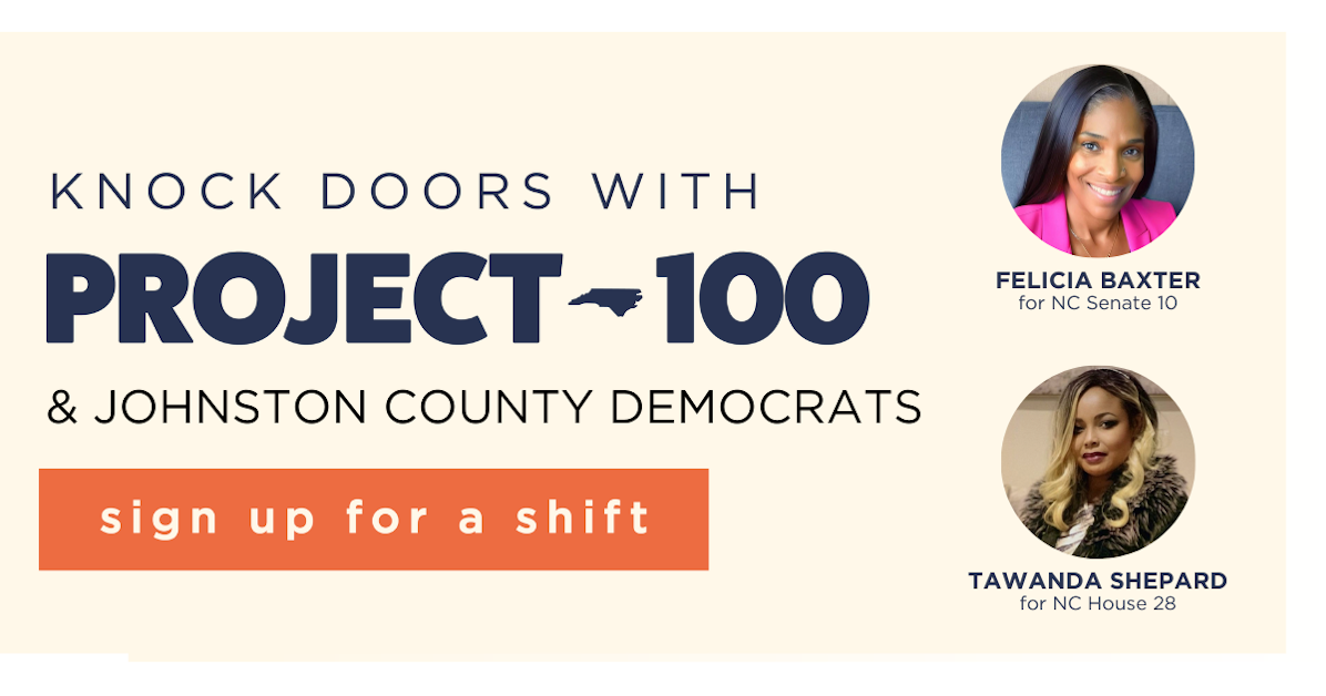 Knock Doors with Benson Democrats and Tawanda Shepard for NC House 28 ...