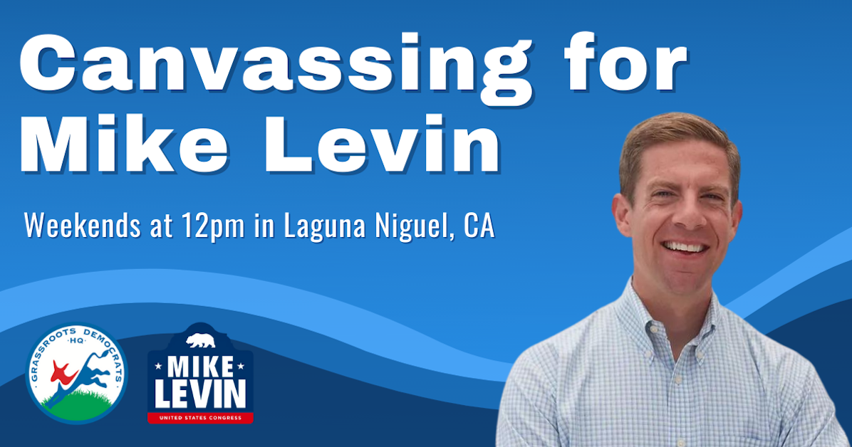 Canvassing in CA-49 for Mike Levin! · Activate America